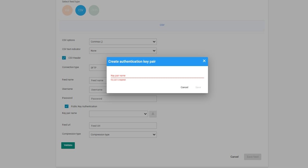 Public Key Authentication for SFTP